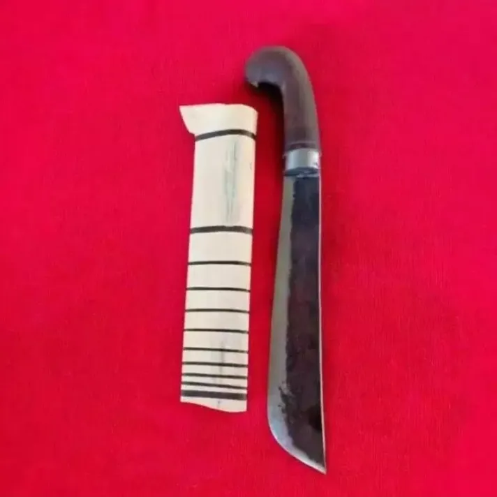 golok hitam asli buatan Pandeglang Banten bahan tebal dari besi per ...