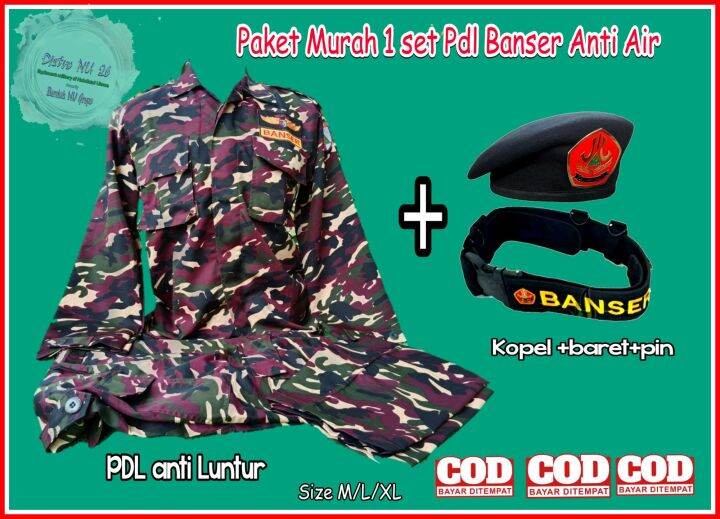 Seragam BANSER premium loreng nasional anti air | Lazada Indonesia