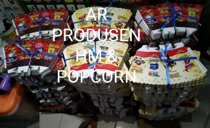 gambar ter update kotak kemasan bungkus popcorn | kertas pop corn 1pack ...