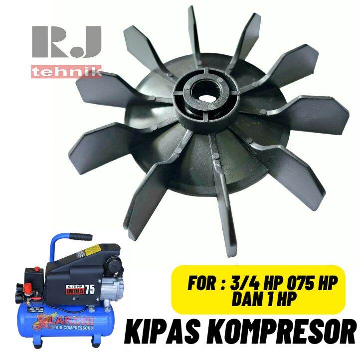 Kipas Electromotor Kompresor Angin Listrik 3/4 HP 075 HP 1HP | Lazada ...