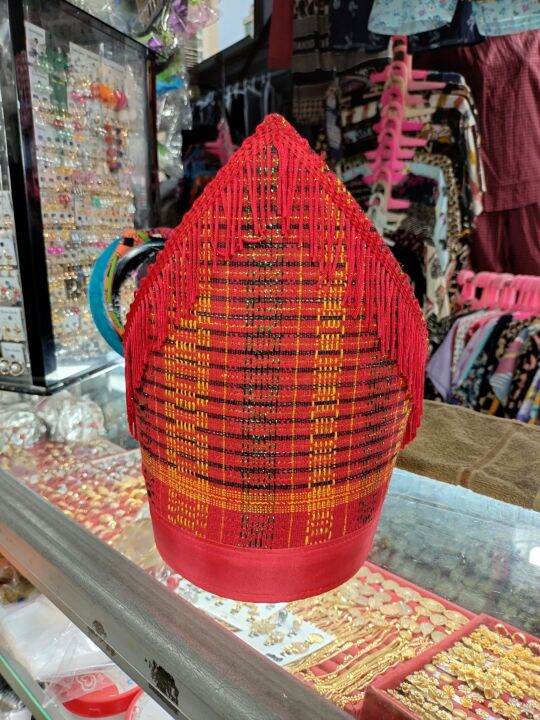 topi pengantin pria,motif ulos ragi hotang,adat Batak Toba. | Lazada ...