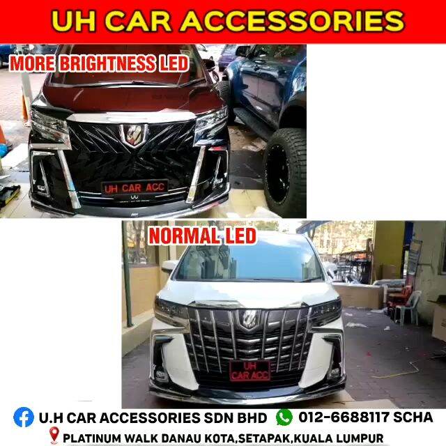 TOYOTA ALPHARD 2018FRONT LED DRL DAYLIGHT LAMP 3IN1 FUNCTION [READY ...