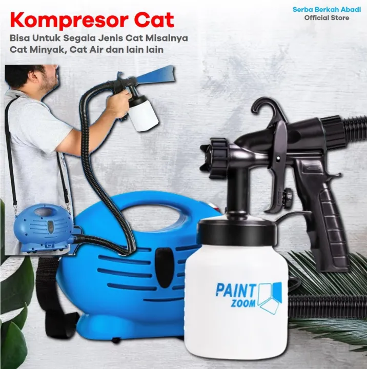 Kompresor Listrik Untuk Cat Komplit Spray Gun Elektrik / Kompresor Mini ...