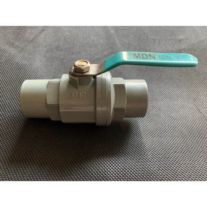 Ball valve stop kran keran PVC gagang besi stainless - MDN 3/4” 3/4in ...
