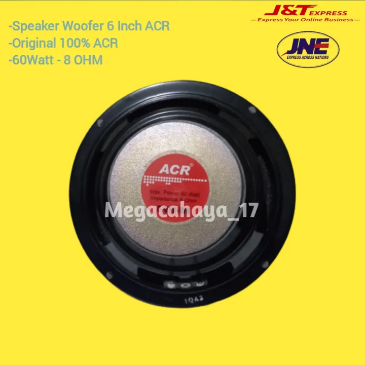 Speaker Acr 6 Inch 60 Watt Woofer Speker Audio Sound System Miniatur ...