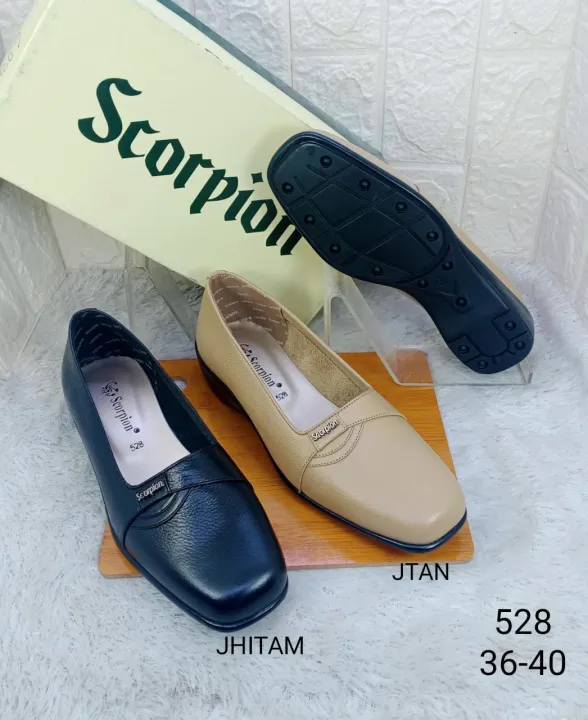 SEPATU KULIT WANITA KERJA FORMAL SCORPION 528 | Lazada Indonesia