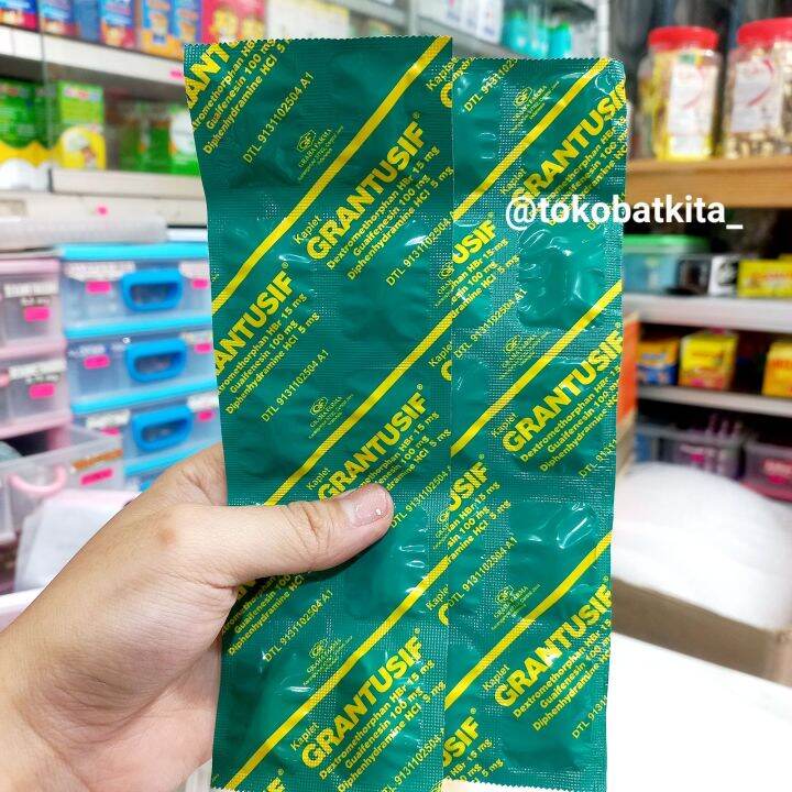 [ISI= 10 TABLET] GRANTUSIF / PILEK BERSIN BERSIN HIDUNG TERSUMBAT BATUK ...