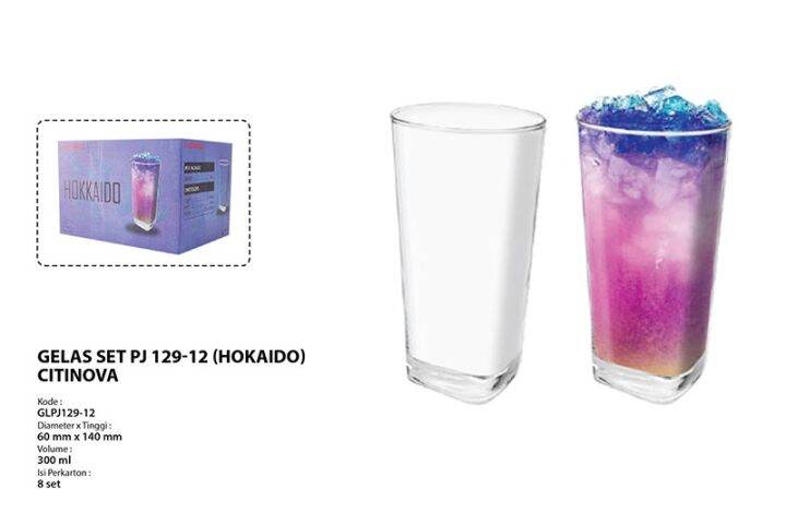 Gelas susu/ gelas juice/ gelas hokaido ( 6 pcs) | Lazada Indonesia