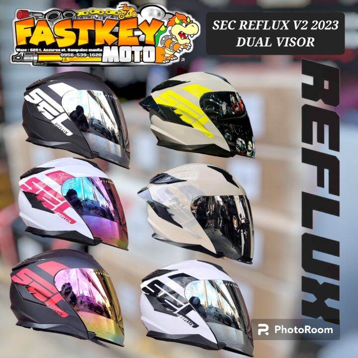 SEC REFLUX 2023 V2 HALFFACE HELMET | Lazada PH