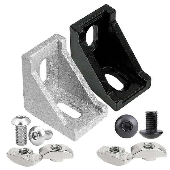 10pcs 3030 Aluminum Corner Bracket Aluminum Angle L Bracket Fittings ...