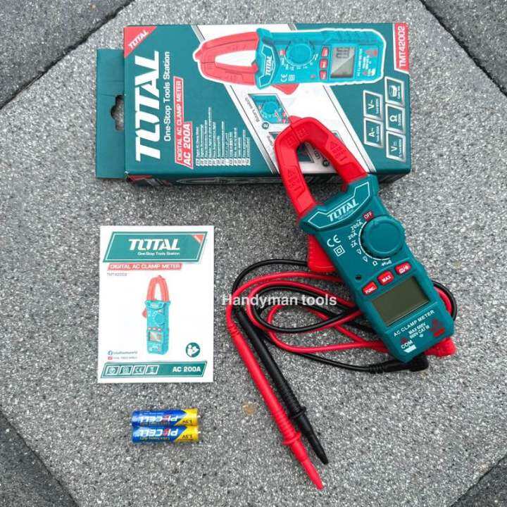 Total แคลมป์แอมป์มิเตอร์ DIGITAL AC CLAMP METER AC200A รุ่น TMT 42002 ...