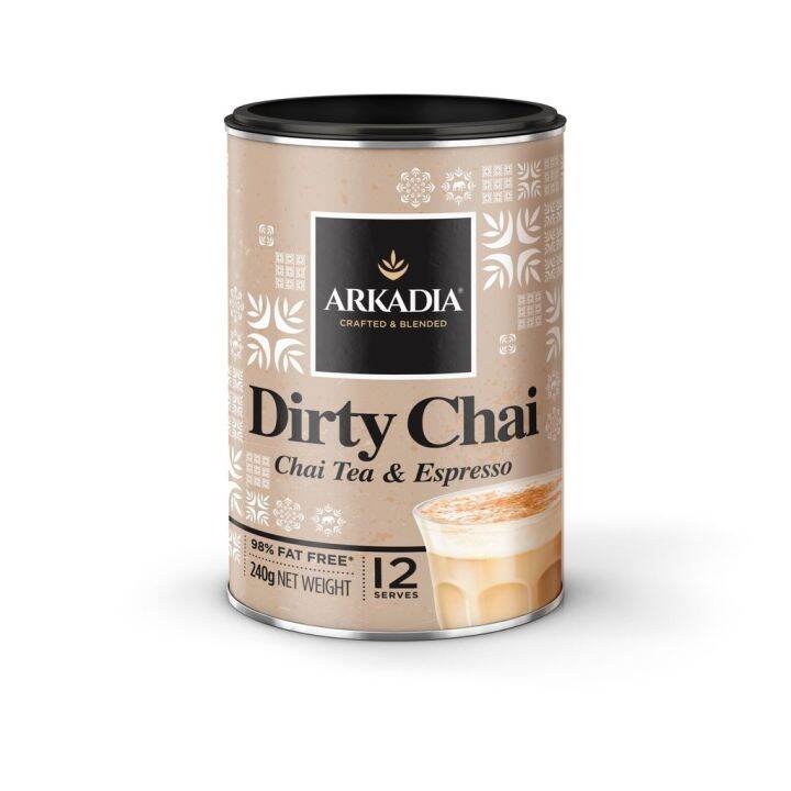 Arkadia Dirty Chai Tea & Espresso 240g | Lazada