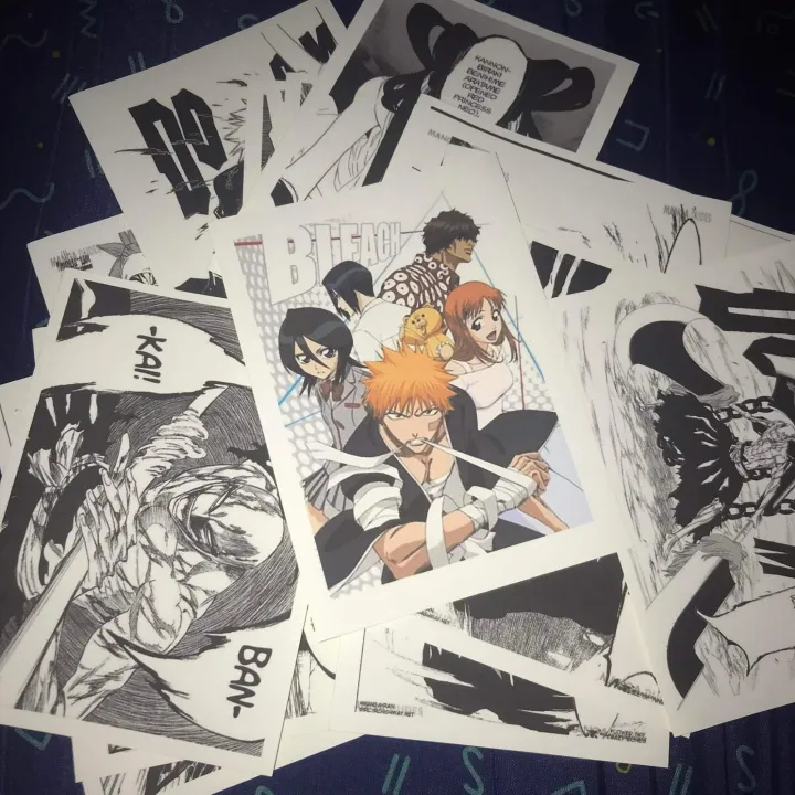 random Bleach manga panel sticker size A6 comes in 15 pcs. | Lazada PH