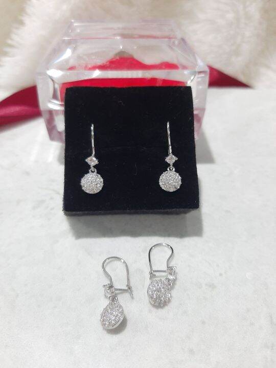 Anting Kait Bulat Perak 925 Lapis Mas Putih /AK12 | Lazada Indonesia