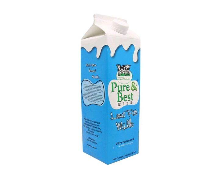 Hacienda Macalauan Purebest Low Fat Milk -946ml | Lazada PH