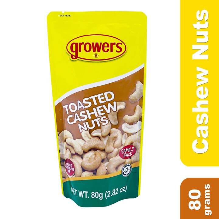 Growers Toasted Cashew Nuts 80g | Lazada PH