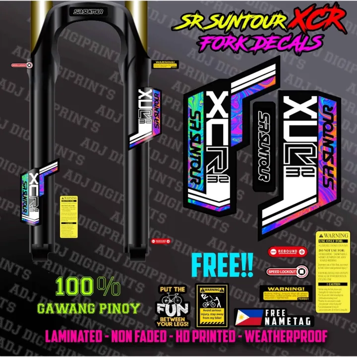 SR SUNTOUR XCR 32 Fork decals | Lazada PH