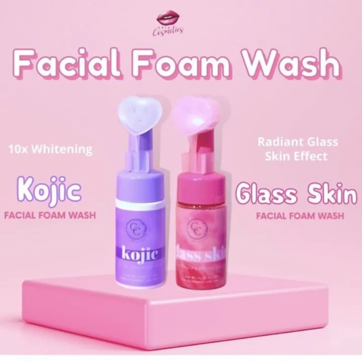 ONHAND Deep Cleanser Facial Foam Wash by Cris Cosmetics (Kojic & Glass Skin & Refill Pack ...
