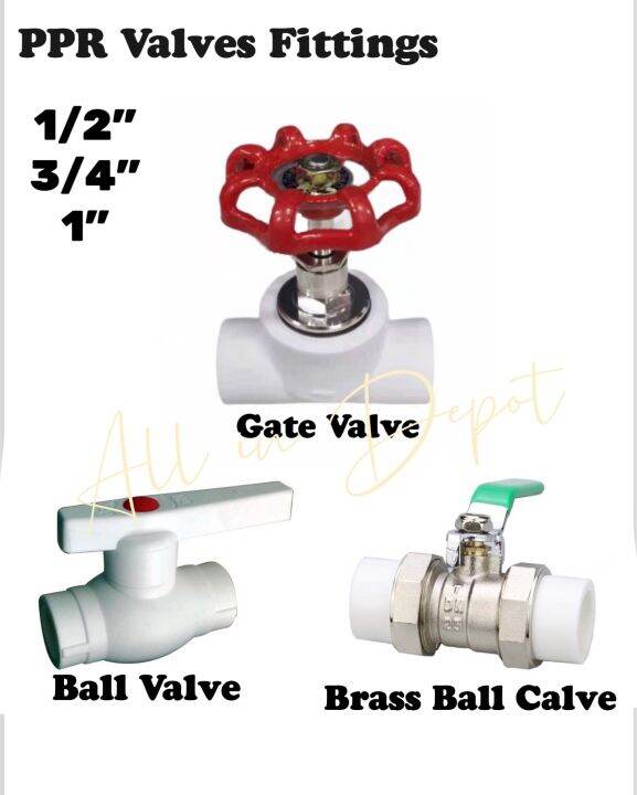 PPR VALVEs / Brass ball Valve/Stop Valve-Gate Valve/Ball Valve | Lazada PH