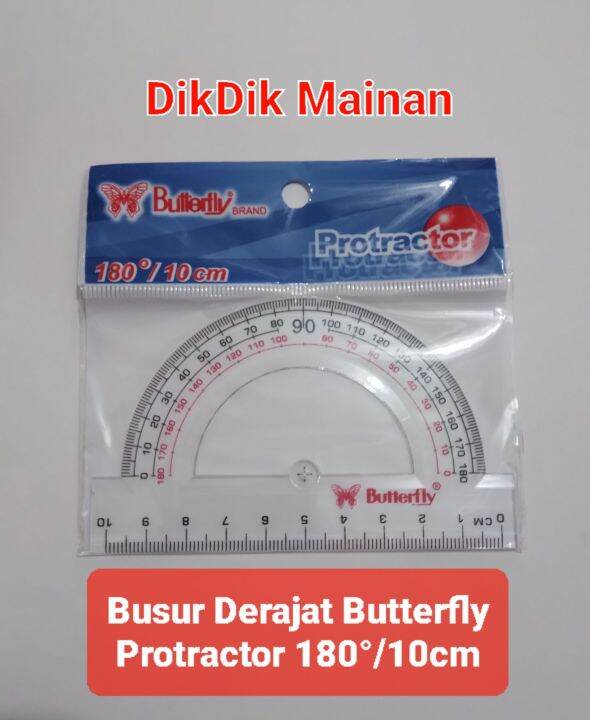 Busur Derajat Butterfly Protractor 180 Derajat 10 cm | Lazada Indonesia