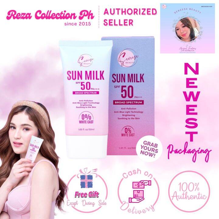 SEREESE Sunmilk Version 2 SPF 50PA+++ 50ml No White Cast with Cooling ...