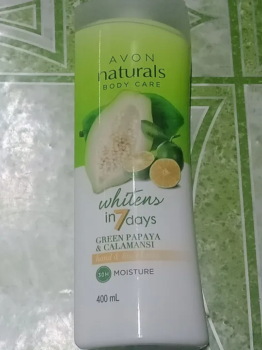 Avon naturals body care whitens in 7 days green papaya& calamasi hand ...