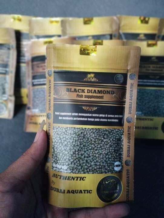 (repack) pelet black diamond kemasan baru by dubai aquatic | Lazada ...