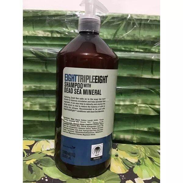 Eight Triple Eight Shampoo with Dead Sea Mineral 1L | Lazada PH