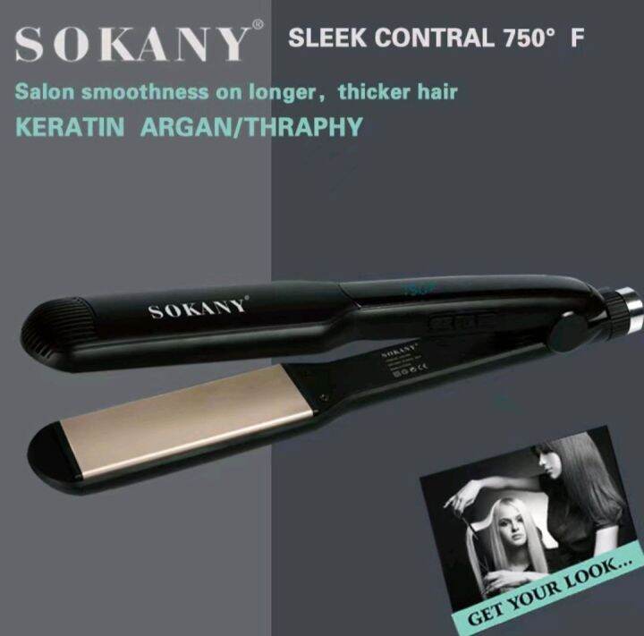 Sokany Hair Iron 750F Professional Hair Straightening Iron | Lazada PH