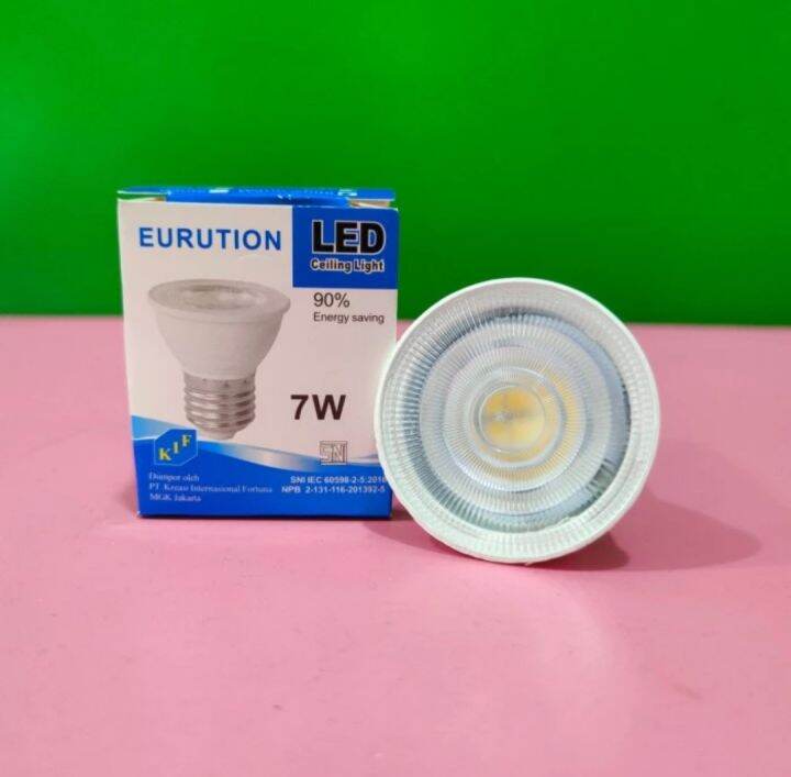 lampu spotlight Mr16 E27 7w eurution - kuning | Lazada Indonesia