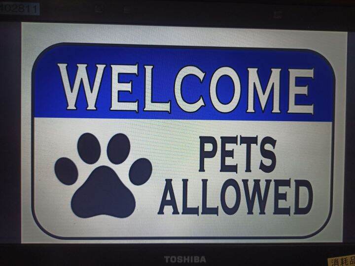 Welcome Pets Allowed Signage A4 Size PVC (Hard Plastic) | Lazada PH