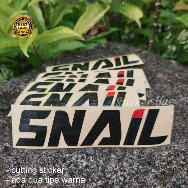 STIKER LOGO HELM SNAIL CUTTING STIKER SNAIL TINGGAL TEMPEL | Lazada ...