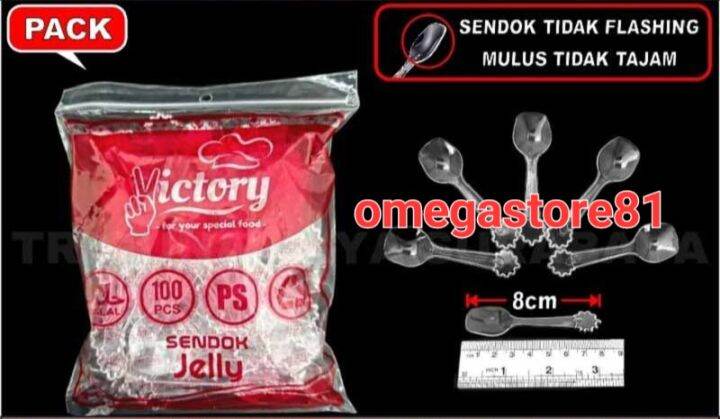 sendok jelly plastik es krim puding 100pcs | Lazada Indonesia