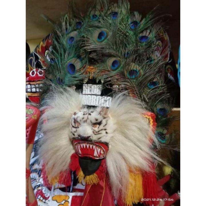 MAINAN ANAK TOPENG REOG PONOROGO DADAK MERAK ASLI UKURAN 40 CM TOPENG ...
