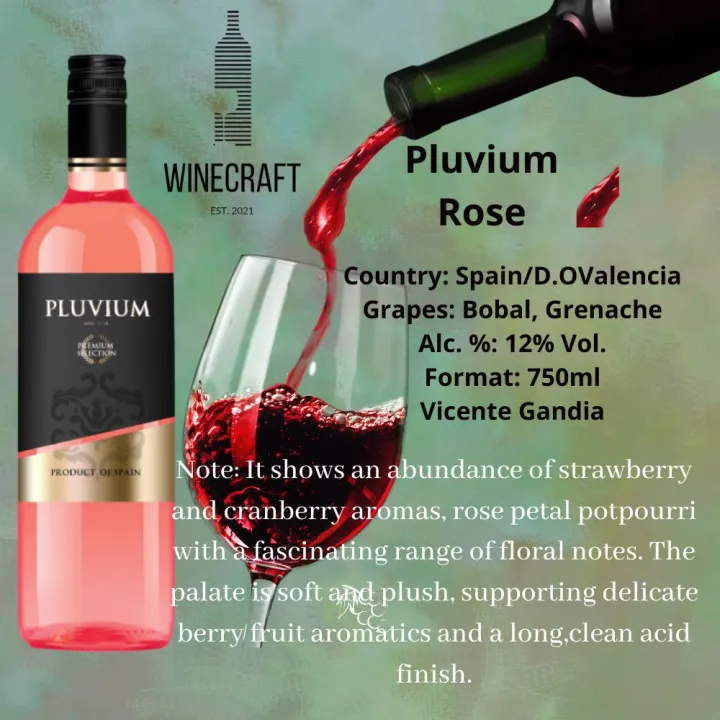 Pluvium Premium Selection Rose/ Valencia Spain( with free gift) | Lazada PH