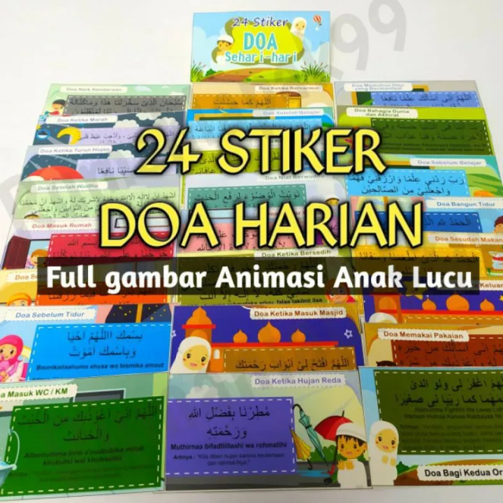 Stiker doa anak 24 stiker doa anak muslim | Lazada Indonesia