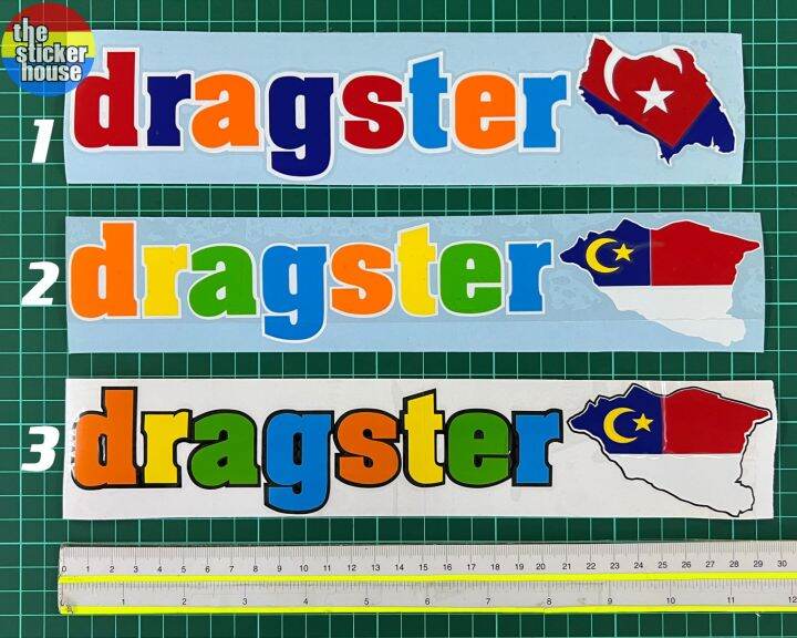 DRAGSTER JOHOR & MELAKA STICKER CUTTING OVERLAPPING DESIGNS | Lazada