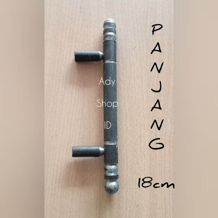 Handel handle besi beton bubut ukuran panjang 18cm, ukuran besi 16mm ...