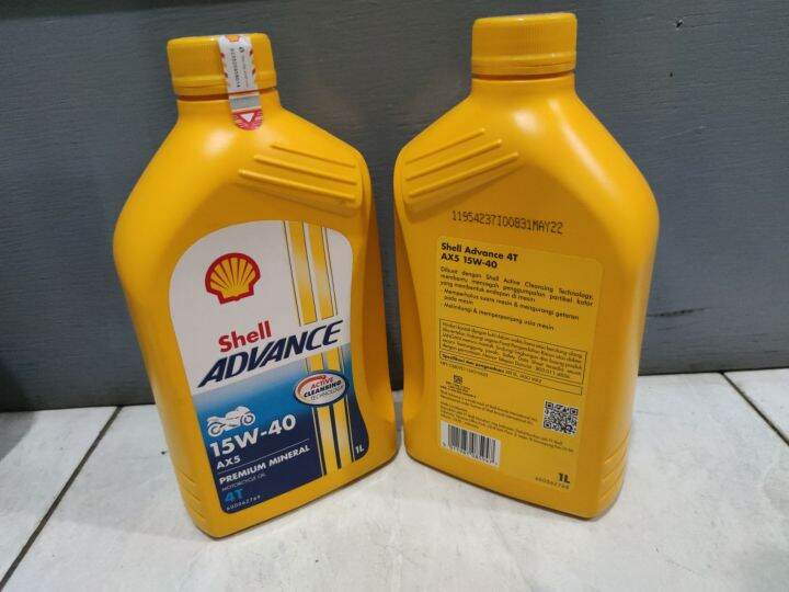 Shell Advance AX5 4T 15w40 1 Liter | Lazada Indonesia