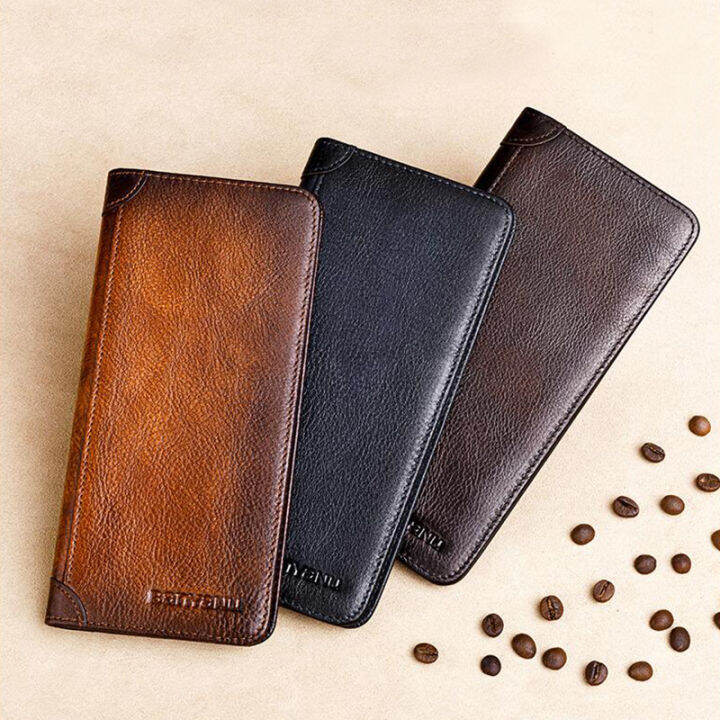 BANYANU Dompet Lelaki Kulit Original Ultra Thin Men Wallet Card Holder ...
