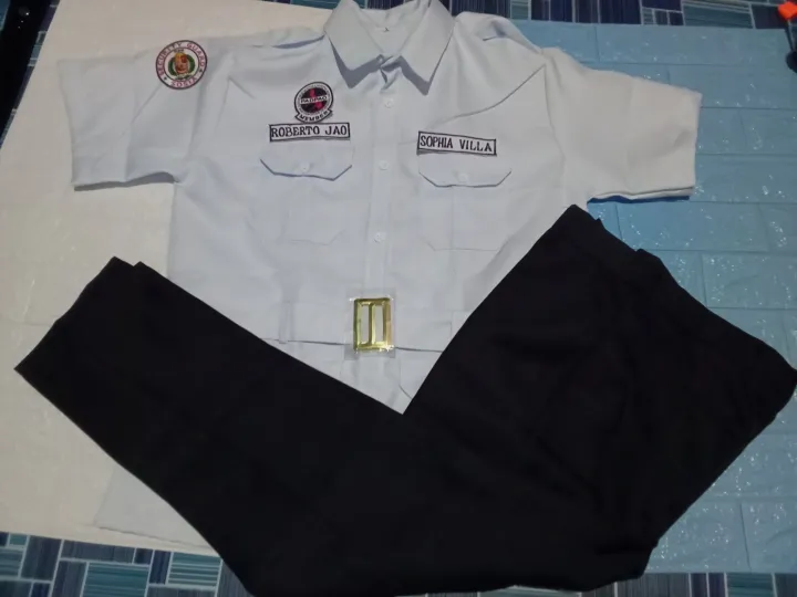 SECURITY GUARD BUST JACKET SET WITH PANTS AND PATCHES | Lazada PH
