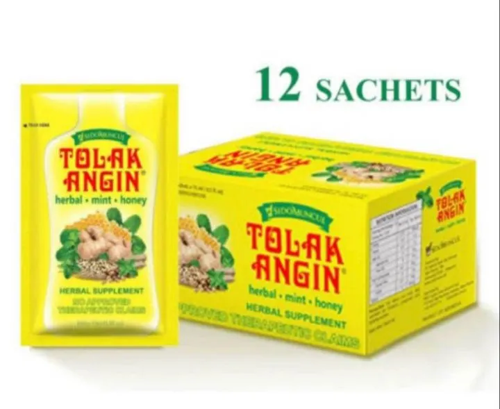 Tolak Angin Herbal Supplement (12 sachets per Box) 100% Original ...