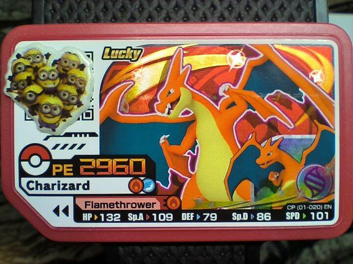 Original 4 stars Pokémon Gaole Disc 01-020 Charizard Y with Mega ...