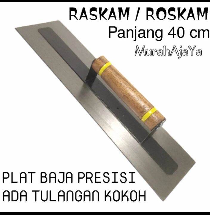 RASKAM ROSKAM LEPAN BESI BAJA PUTIH PERATA ACIAN TEMBOK PANJANG 40 CM ...