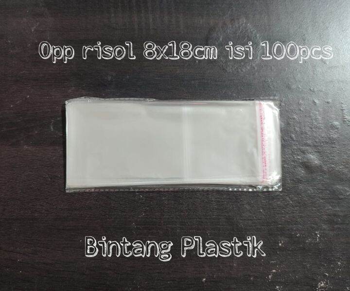 100pcs Plastik Opp Risol 8x18 Cm/Plastik Opp Lem | Lazada Indonesia