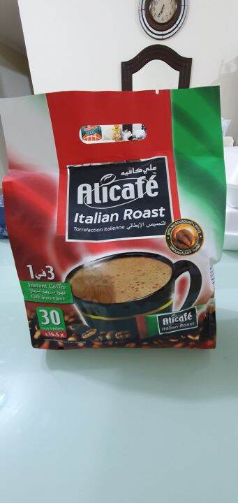 ALICAFE ITALIAN ROAST 3IN1 INSTANT COFFEE/CLASSIC (30 Sachets x 16.5 g ...