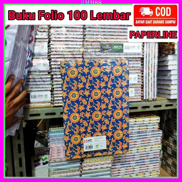 Buku Folio 100 Lembar/Buku Hard Cover PAPERLINE Per 1 Buku | Lazada Indonesia