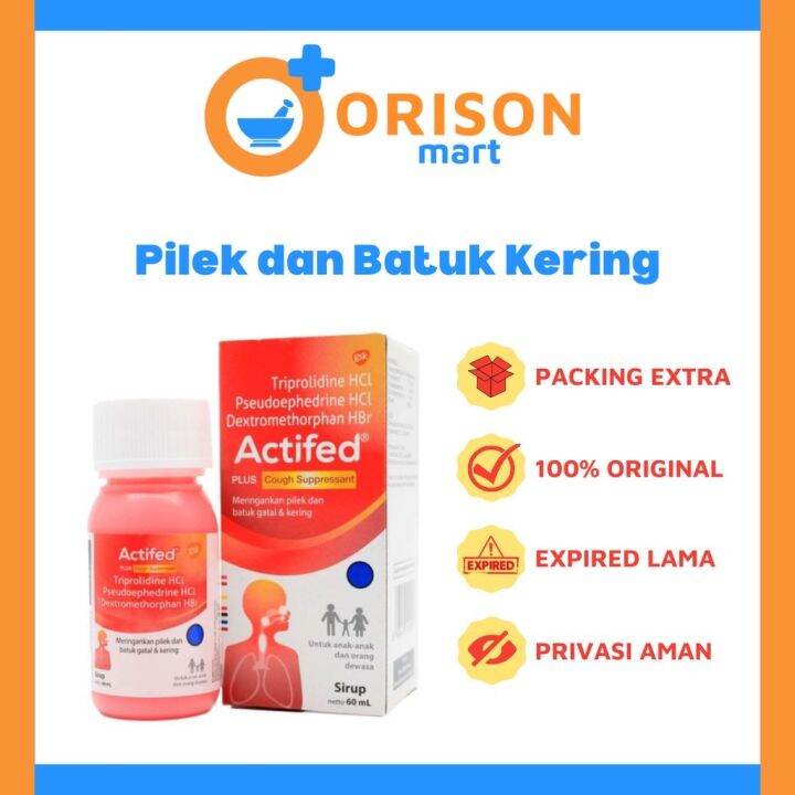 ACTIFED MERAH COUGH SUPPRASANT 60ML | Lazada Indonesia
