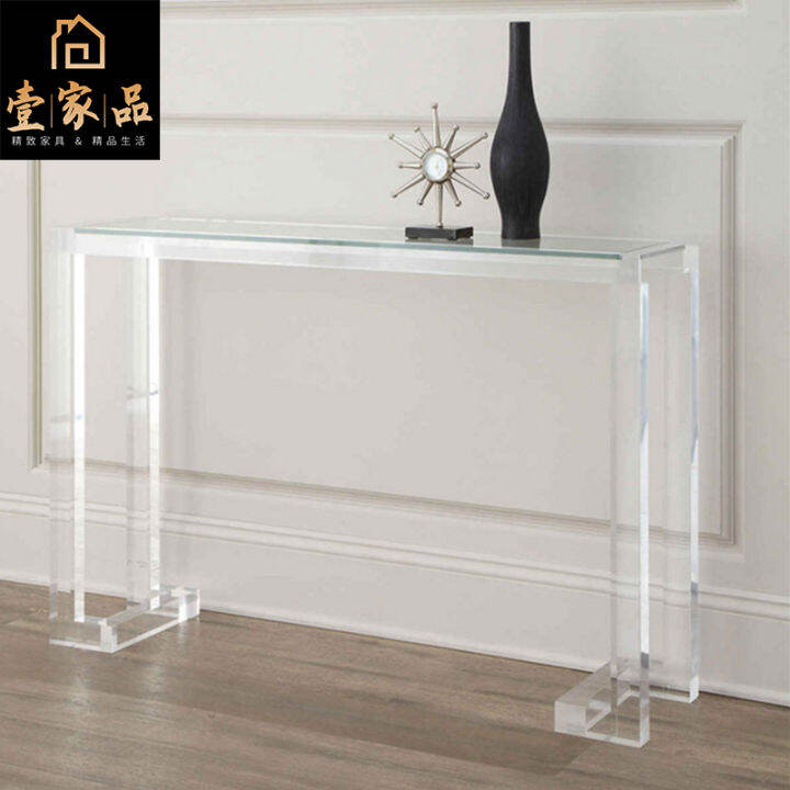 Nordic Transparent Acrylic Console Study and Bedroom Minimalist ...