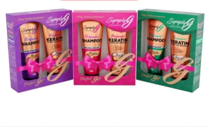 *SIMPLY G *GORGEOUS Perfect Gift Set Perfumed Shampoo+ Keratin | Lazada PH